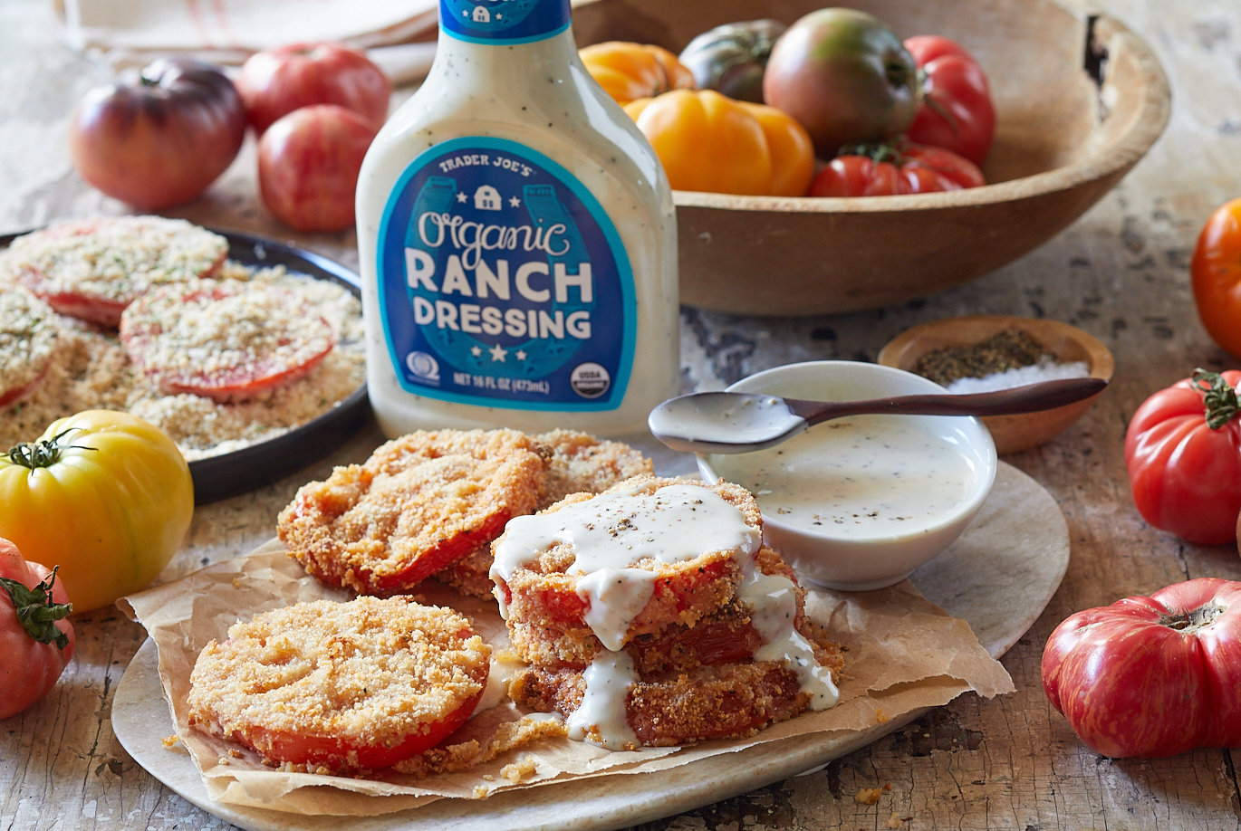 Fried Ranch-y Tomatoes