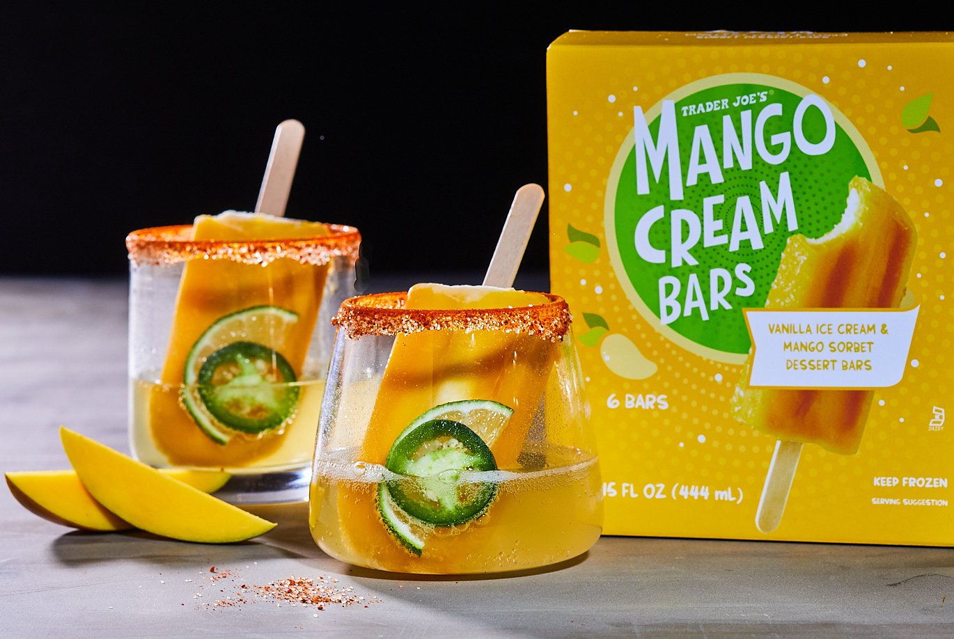 Mango Lime Sparkling Mock-A-Ritas
