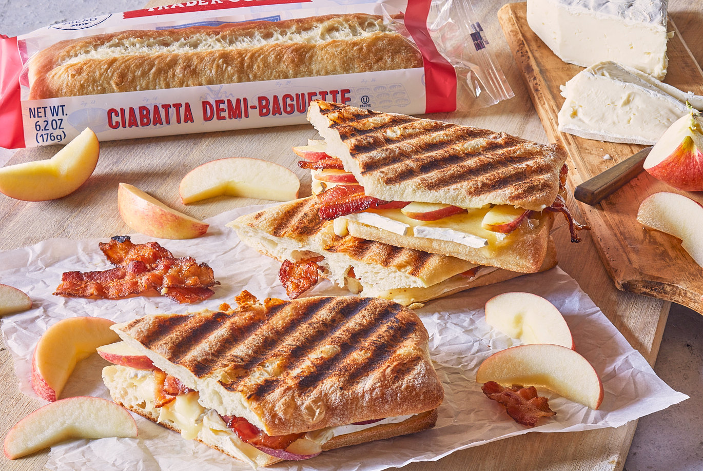 Bacon, Apple, Brie Panini