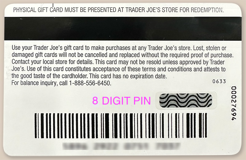 Gift Card Balance Inquiry