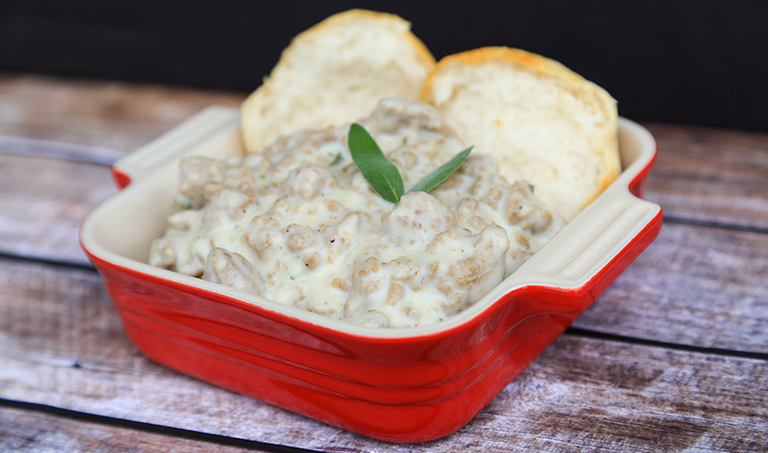 Biscuits & Maple Turkey Gravy