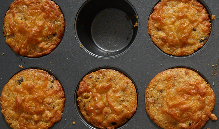 Cheesy Cowboy Cornbread Muffins