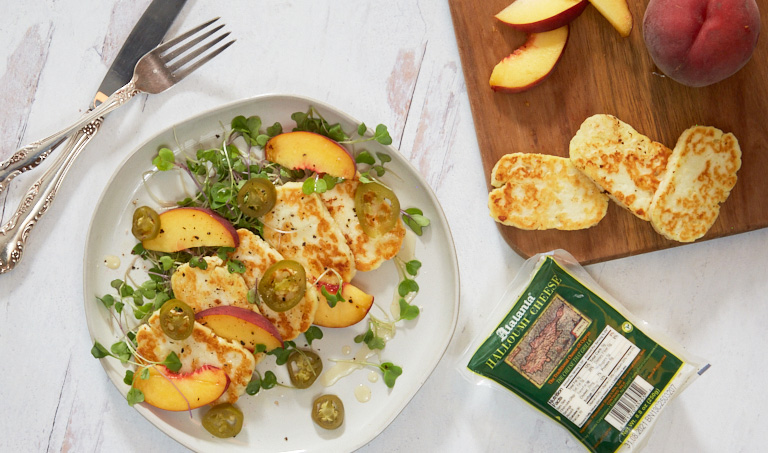 Fried Halloumi Salad