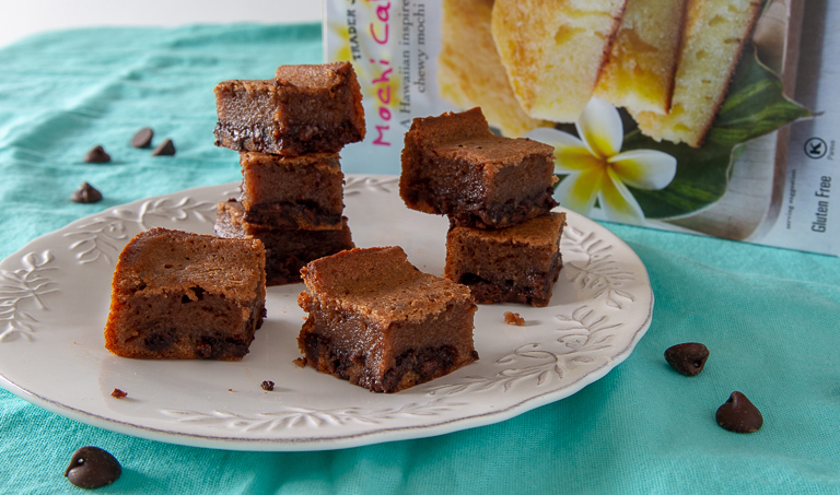 Chewy Chocolate Mochi Cake