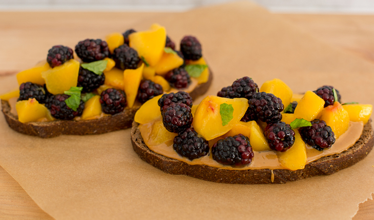 Fruit & Cashew Butter Toast