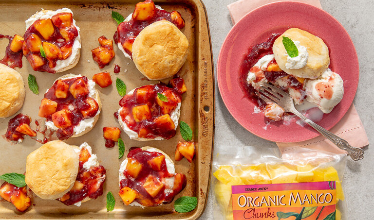 Mango Melba Shortcake